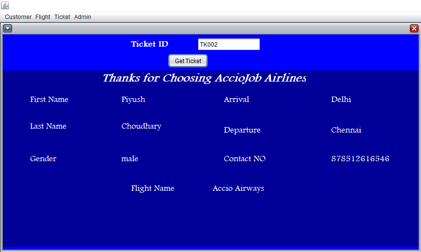 GitHub - AmithAKulk/AirlineReservationSystem: Project on Airline reservation system, using java ...