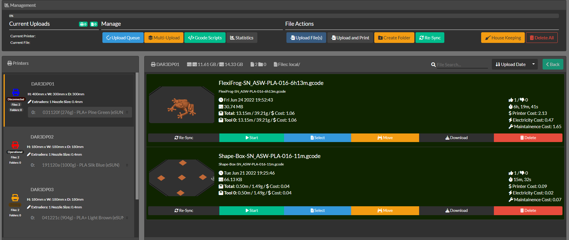 File Manager Statistics Incorrect · Issue #1145 · OctoFarm/OctoFarm · GitHub