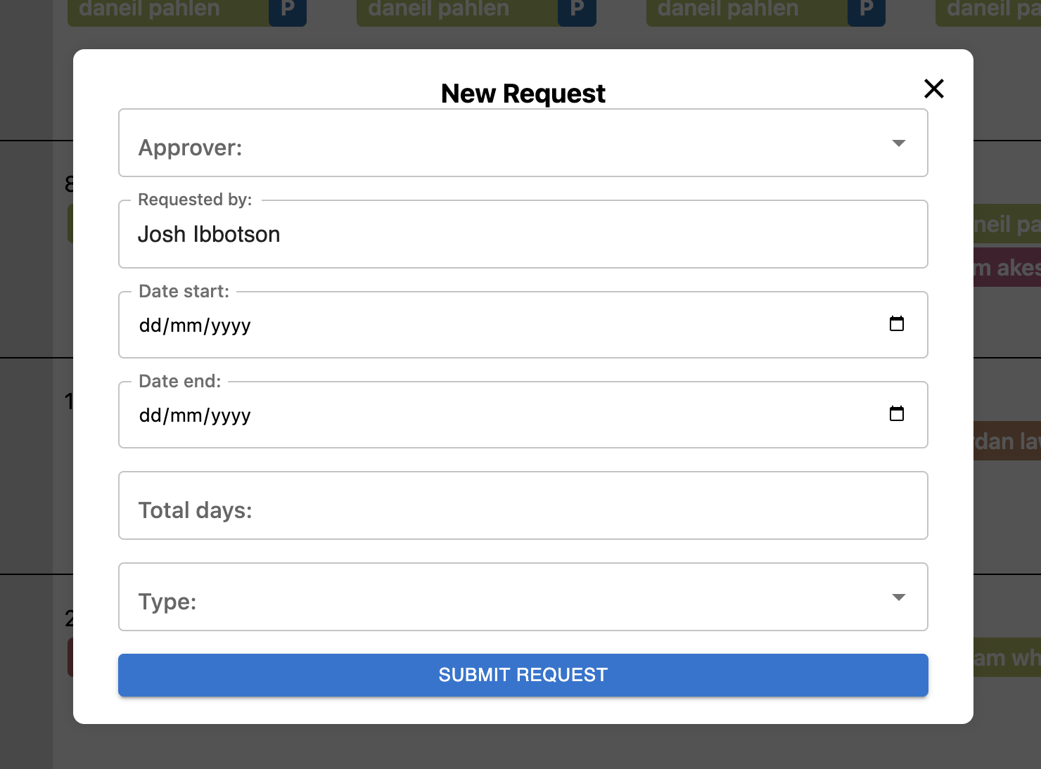GitHub - Joshibbotson/staff-holiday-tracker