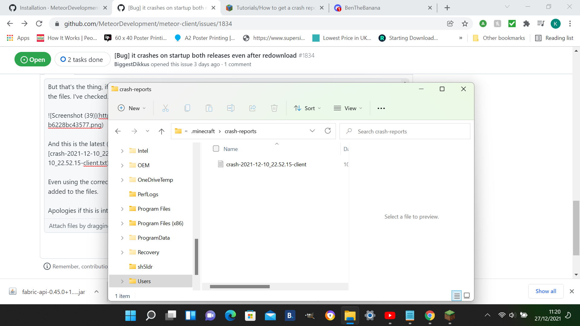[Bug] it crashes on startup both releases even after redownload · Issue #1834 ...
