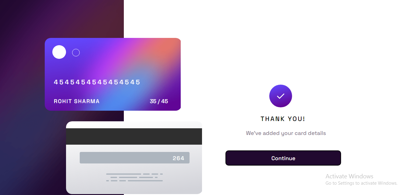 GitHub - vijayaragavankts/Interactive-card-details-form