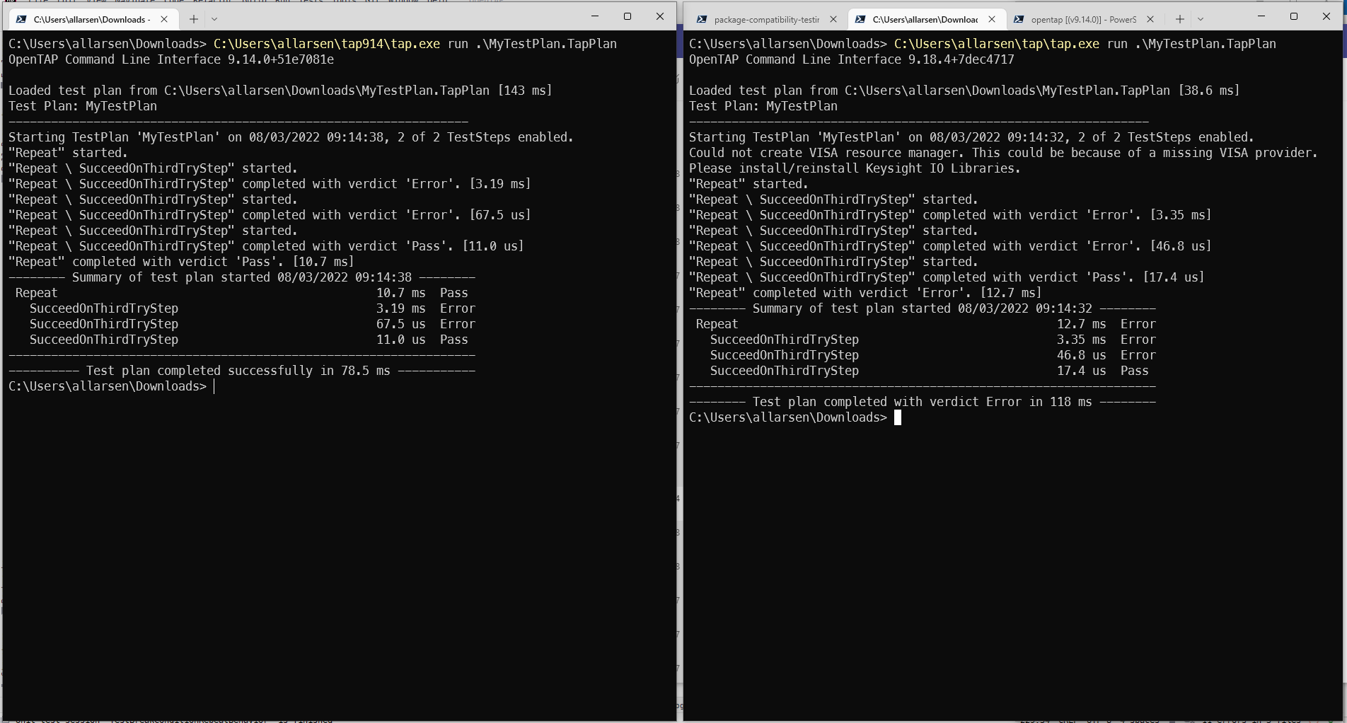 Repeat step behavior change · Issue #729 · opentap/opentap · GitHub