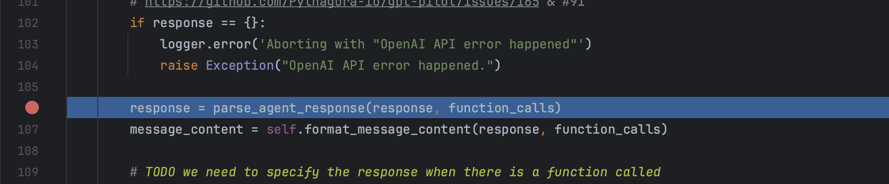 gpt-pilot fails to resume an existing project · Issue #280 · Pythagora-io/gpt-pilot · GitHub
