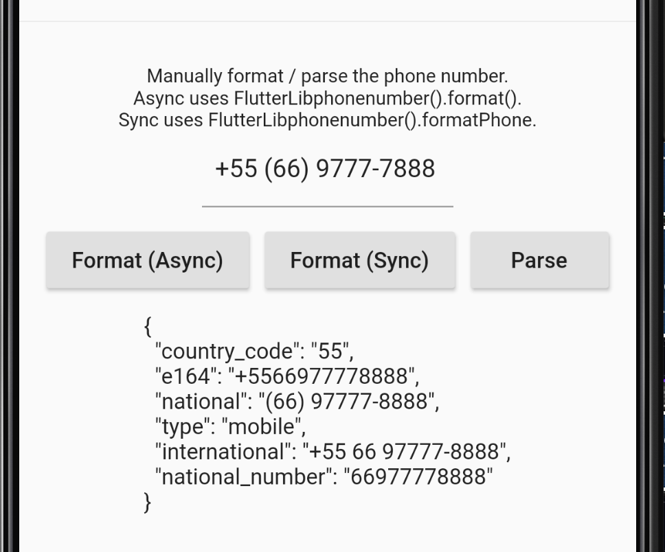 Brazil 55 s PhoneNumber Format Is Wrong Issue 1 Acoutts flutter libphonenumber GitHub