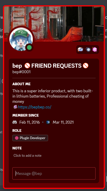 [IMPROVEMENT] - Allow Us to Change Profile Theme without Nitro (Visual Only) · Issue #2157 ...