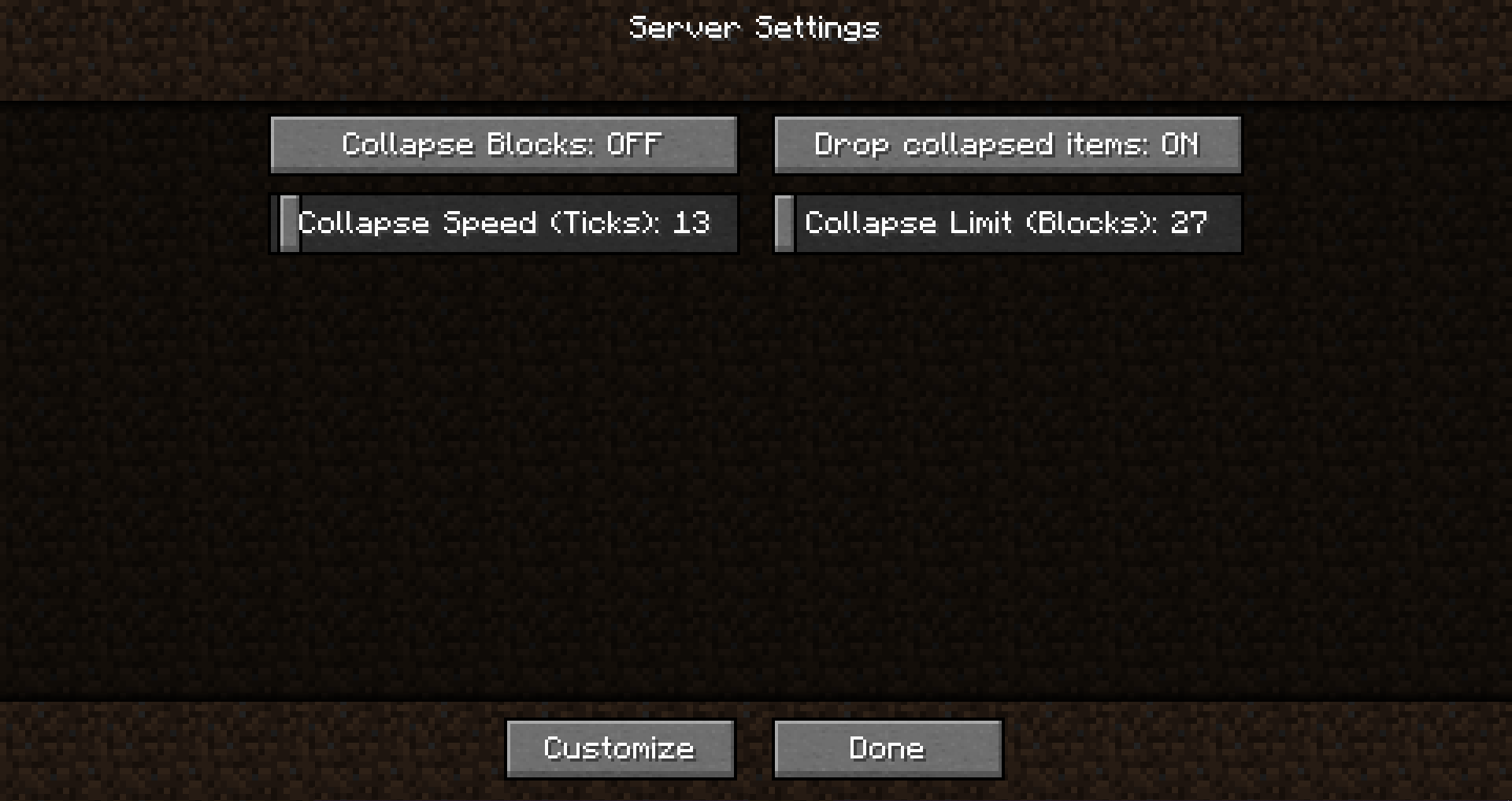Choose which blocks will break in collapse [REQUEST] · Issue #245 · haubna/PhysicsMod · GitHub
