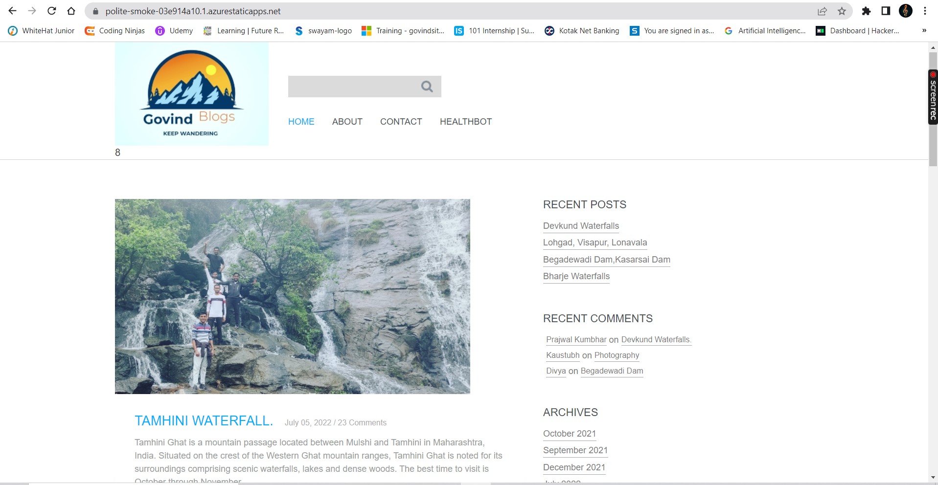 GitHub - crazygovind/FRT-Project: This is my Final FRT Project
