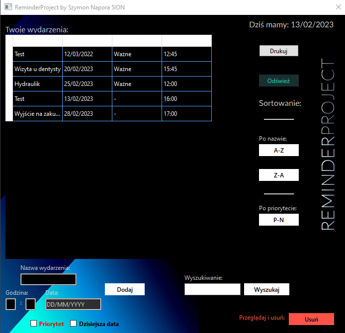 GitHub - Azure7896/ReminderProject