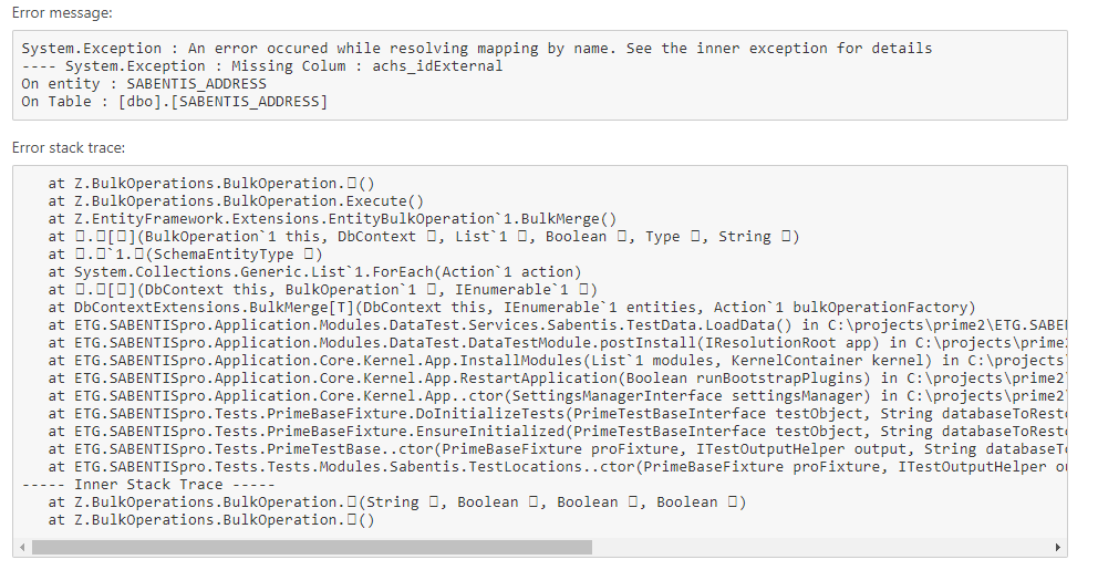 Exception On Bulk Merge · Issue 117 · Zzzprojects Entityframework Extensions · Github