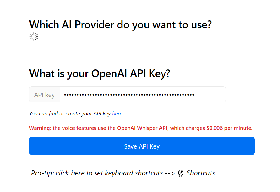 The Chrome extension doesn't work even though I have entered the API ...