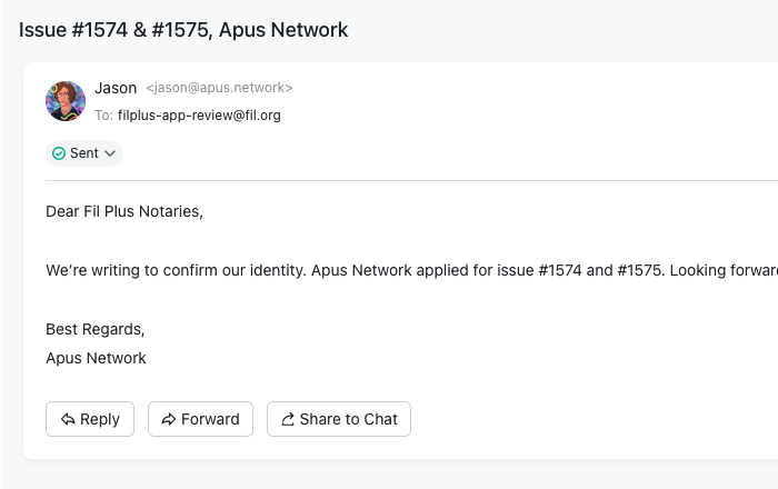 [DataCap Application] Apus Network [1/2] · Issue #1574 · filecoin-project/filecoin-plus-large ...