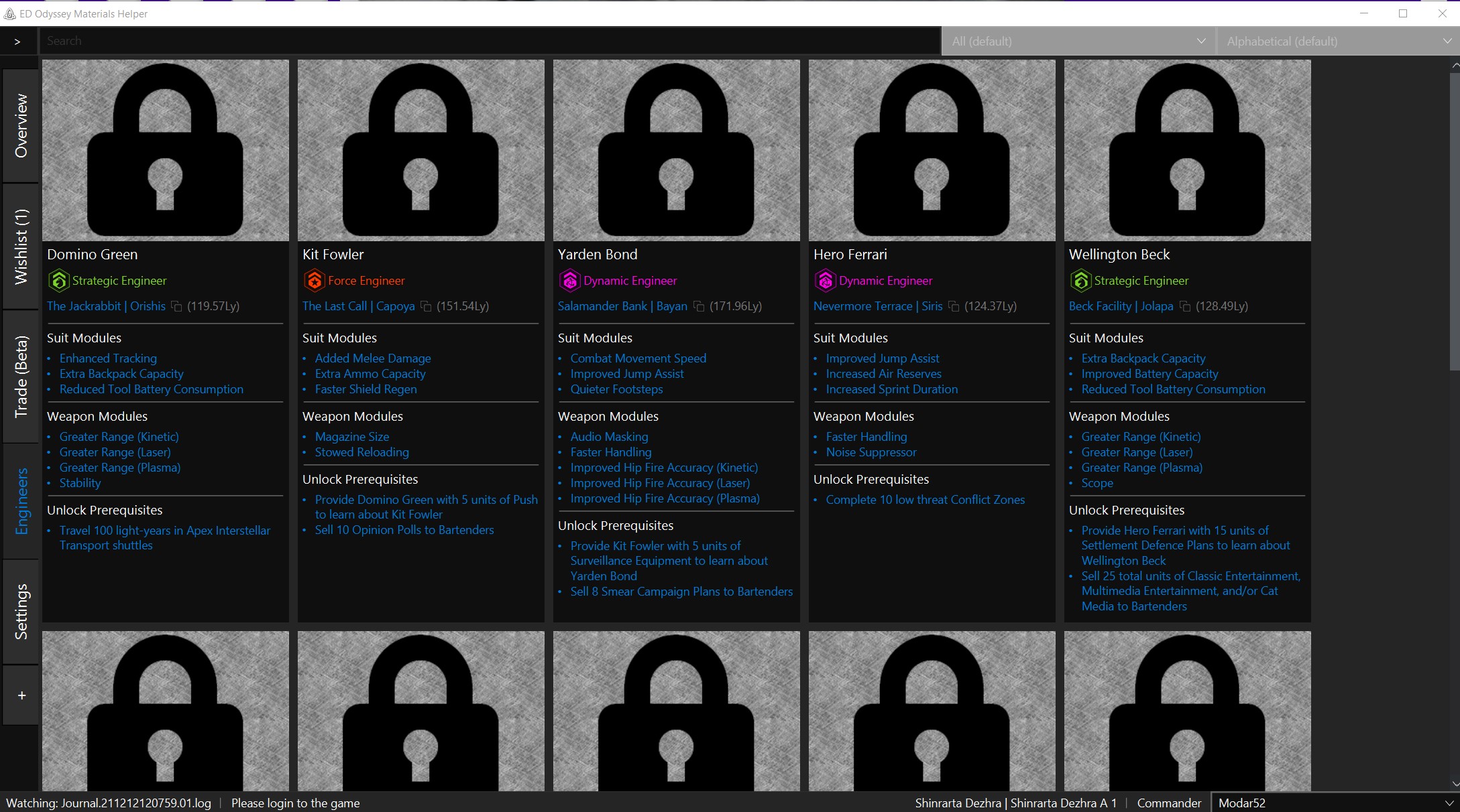 Locked Engineers · Issue #58 · jixxed/ed-odyssey-materials-helper · GitHub