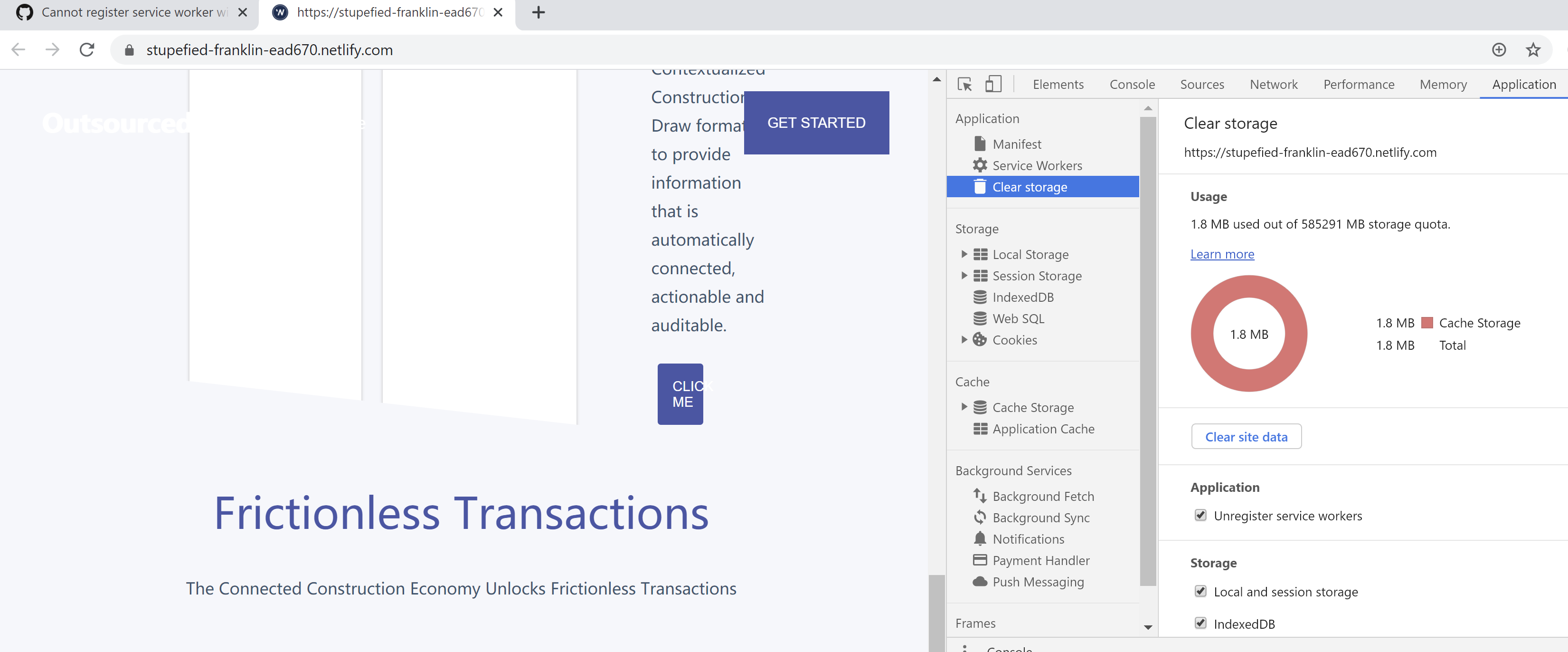 Cannot register service worker with minimal configuration on Netlify · Issue #13 · shadowwalker ...