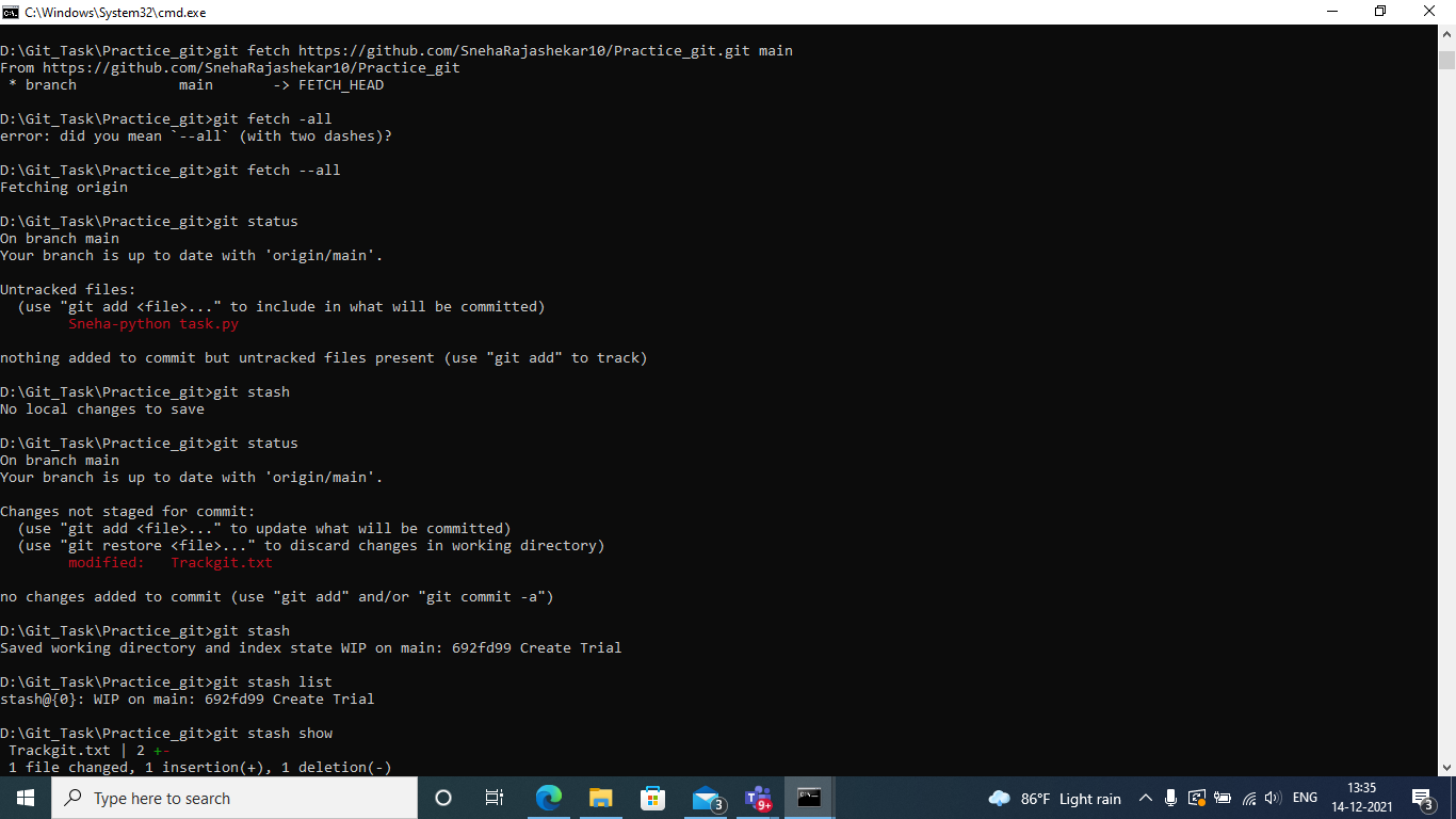 GitHub - SnehaRajashekar10/Practice_git