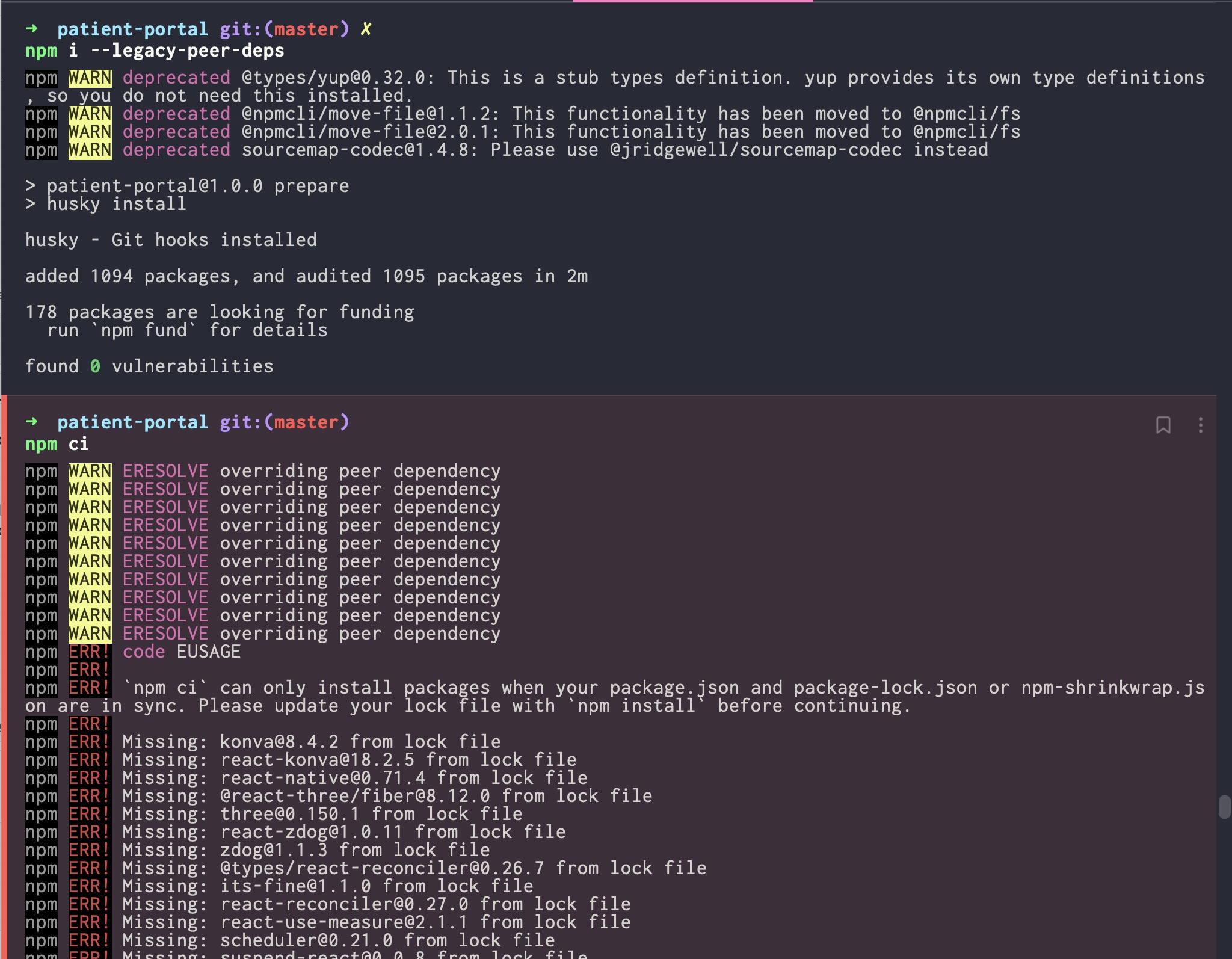 [BUG] `npm ci` is not working properly · Issue #6259 · npm/cli · GitHub
