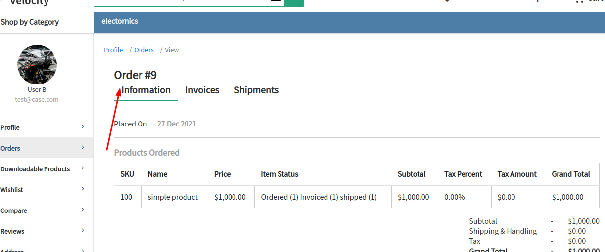 text alligment in order page of velocity · Issue #5466 · bagisto/bagisto · GitHub