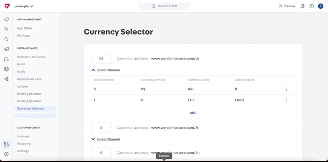 GitHub - 32back/vtex-currency-selector