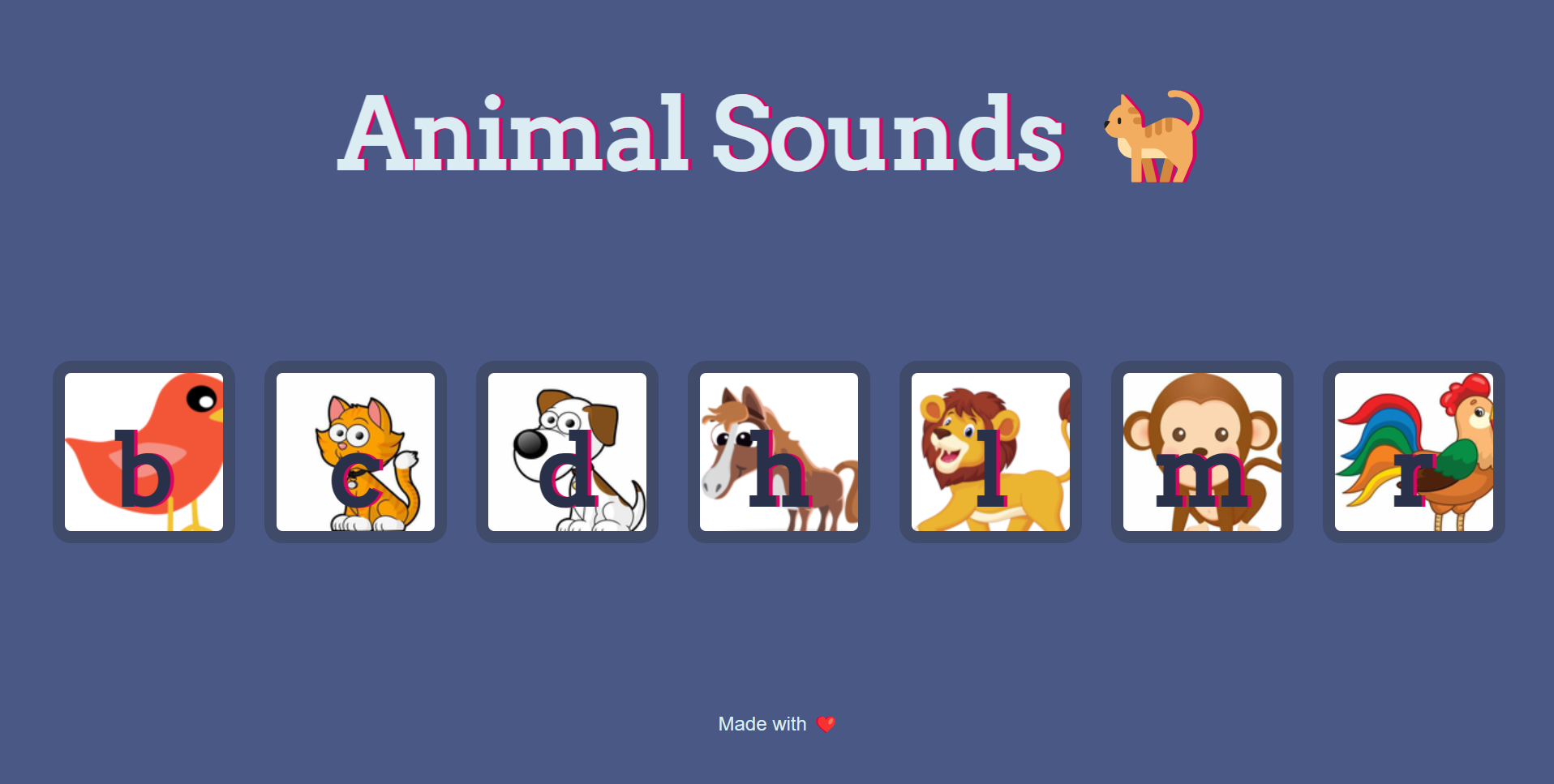 GitHub - meghaaroraa/Animal-Sounds
