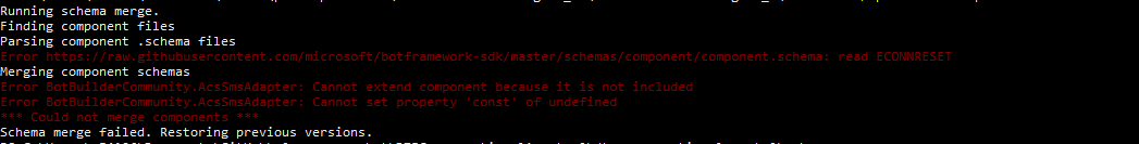 Unable to run update-schema.ps1 · Issue #8888 · microsoft/BotFramework-Composer · GitHub