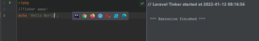 Only Response Is Execution Finished · Issue 132 · Roboroads Laravel Tinker · Github