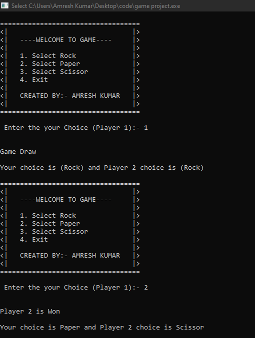GitHub - AmreshKumar18/Pen-Paper-Scissor-game