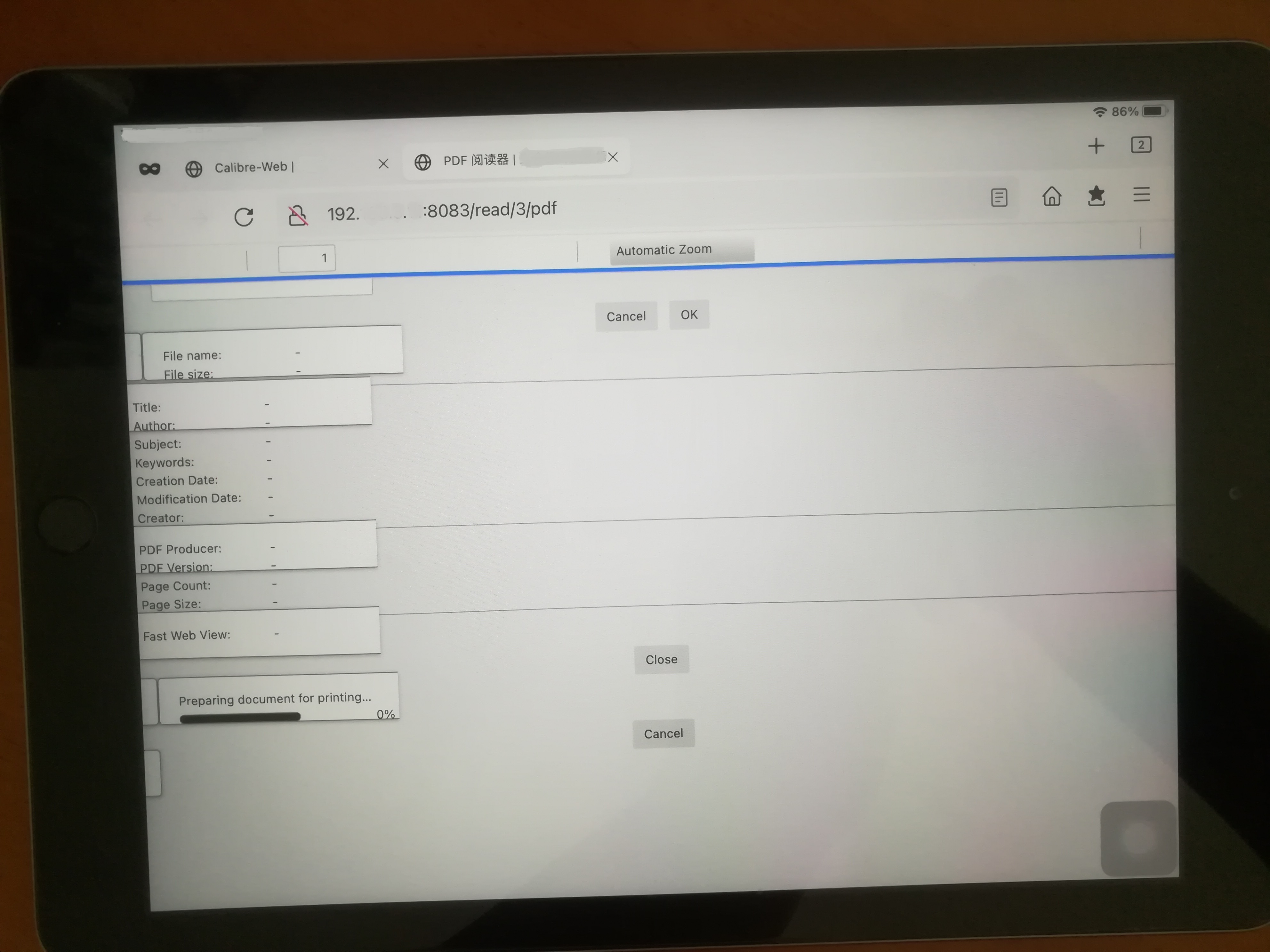 Unable to load pdf books on Apple iPad · Issue #2686 · janeczku/calibre-web · GitHub