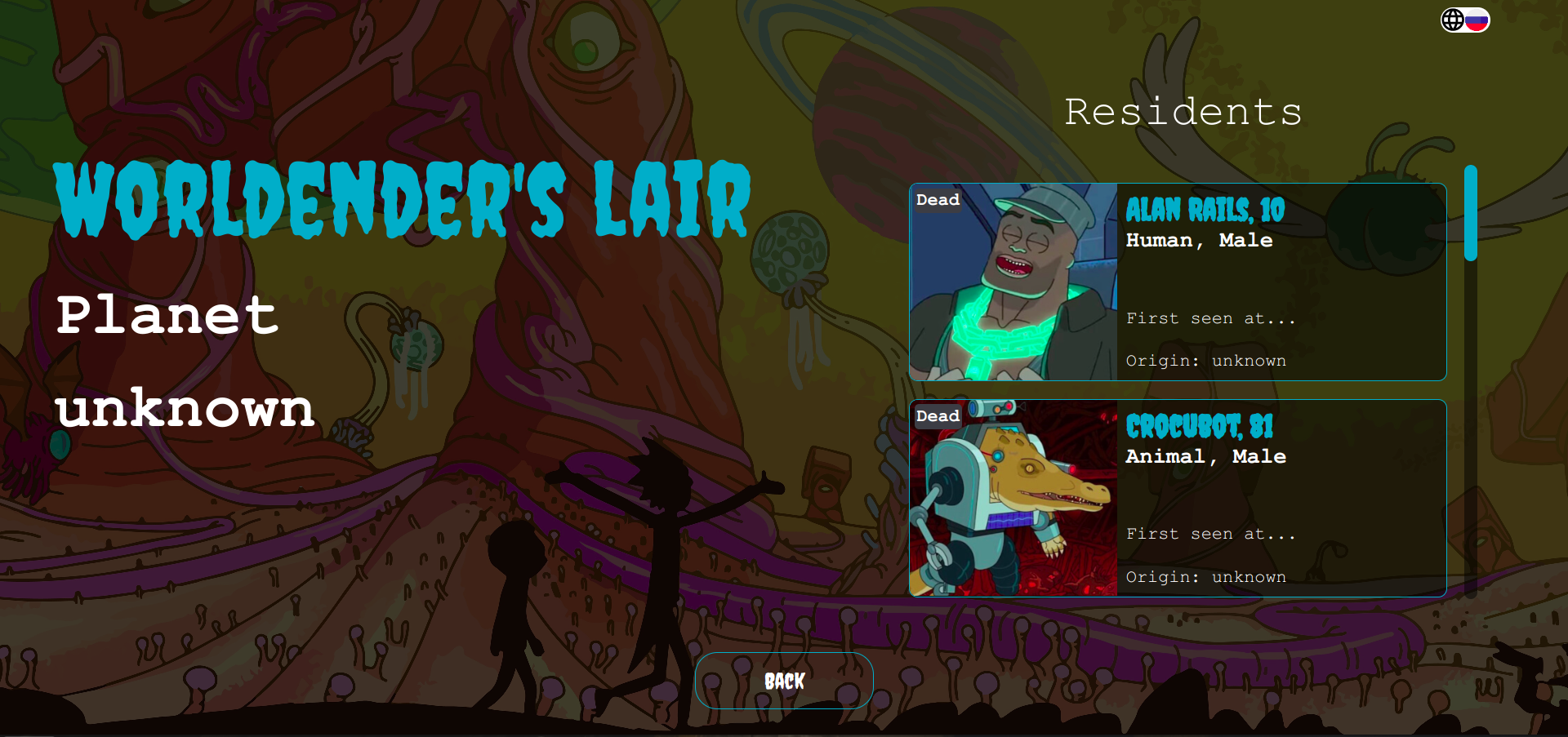 GitHub - vketrys/Rick-and-Morty-Explorer-React