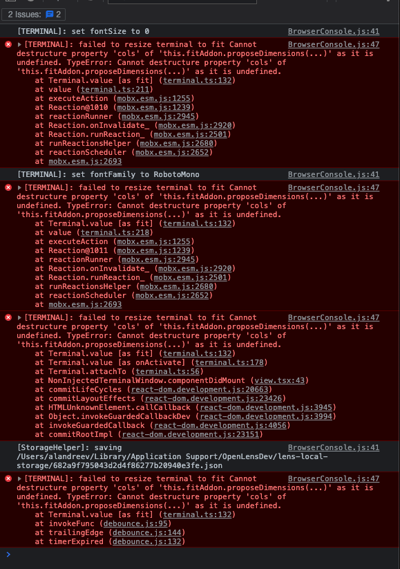 Terminal Is Broken In Latest Master · Issue 5637 · Lensapplens · Github 