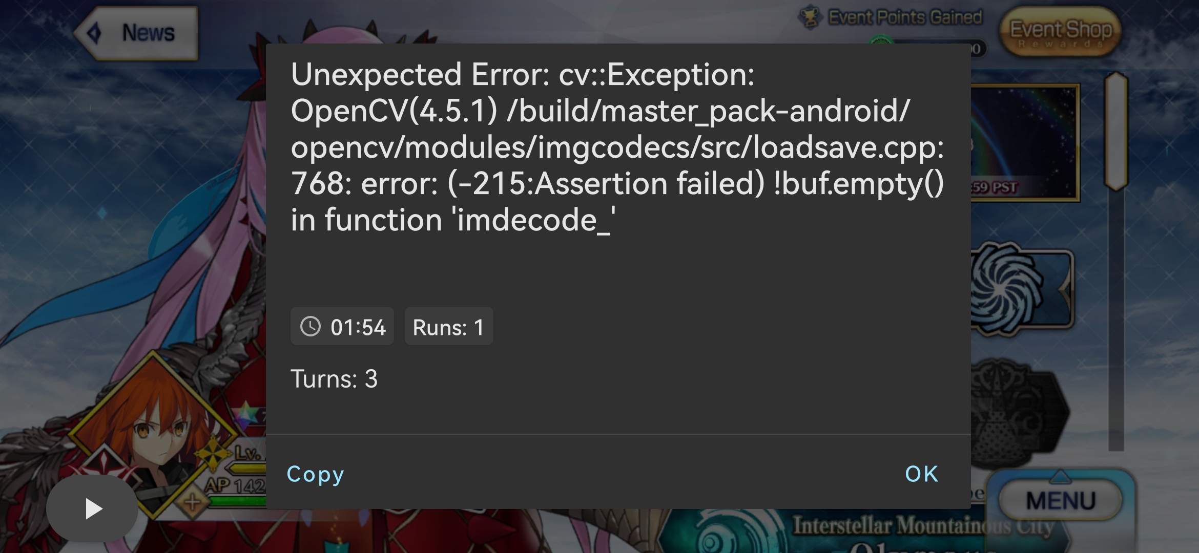 Selecting a support after completed a battle completed · Issue #1440 ...