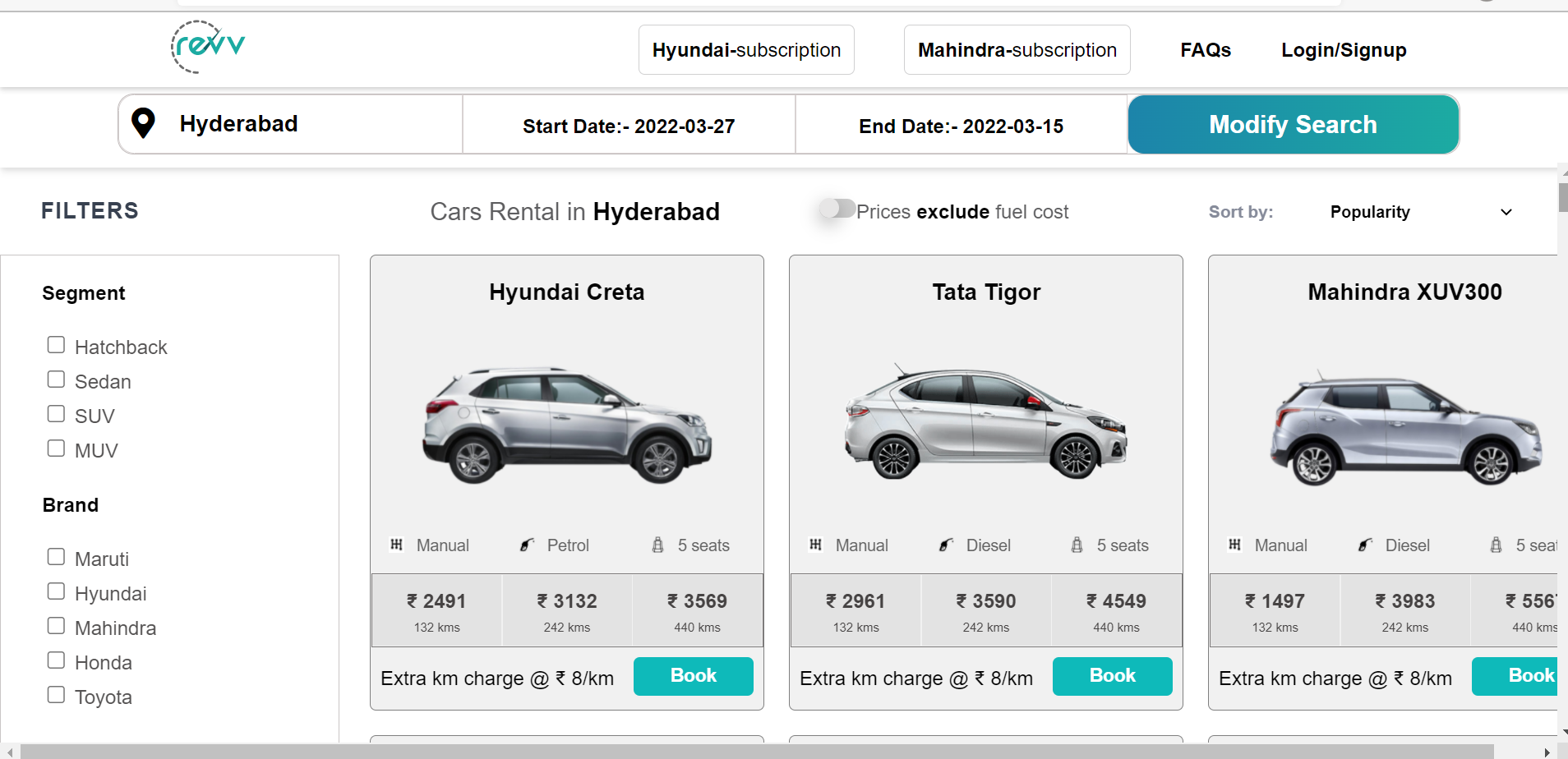 GitHub - prachisinghsherawat/Revv-Clone: A web application to rent four ...