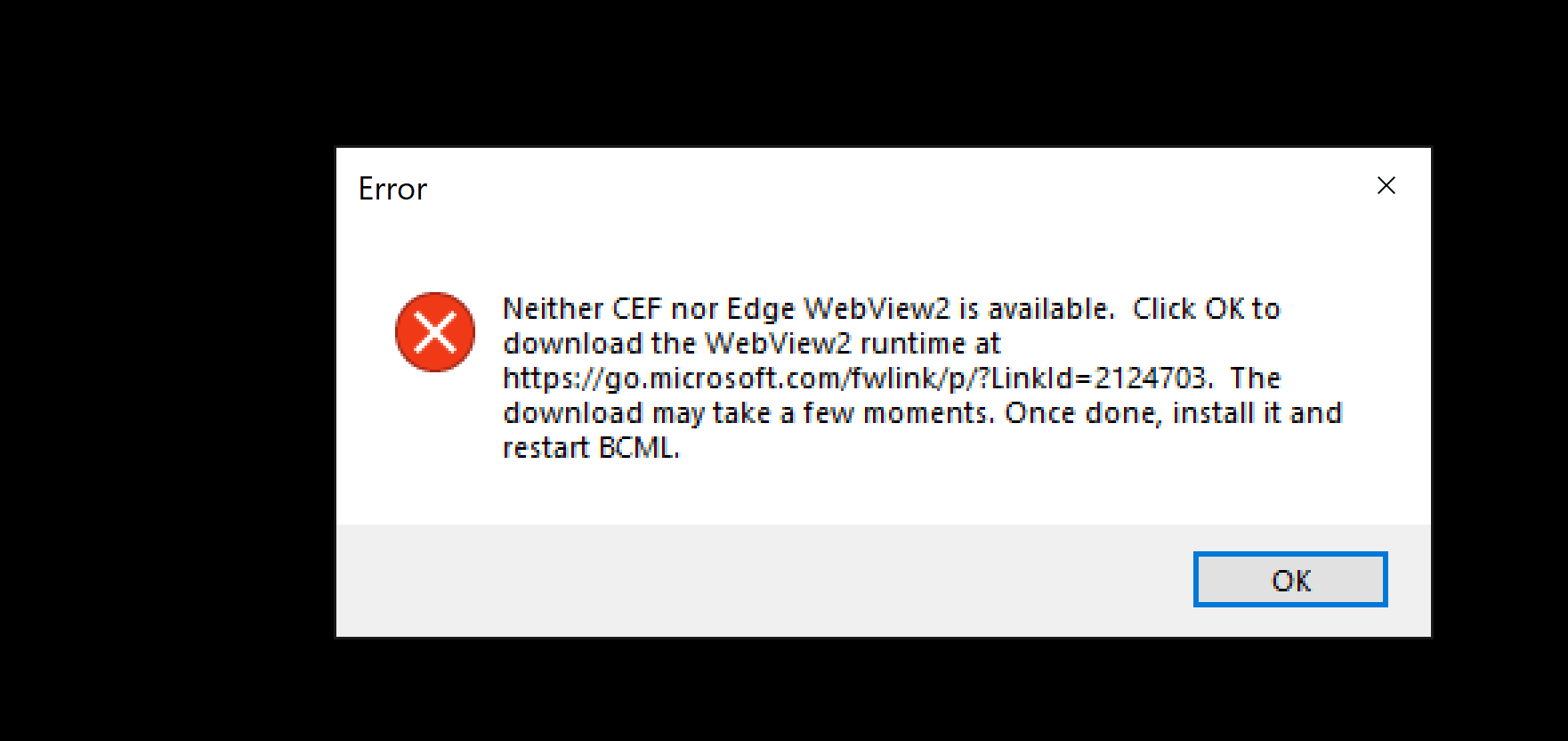 Error: Neither CEF... · Issue #226 · NiceneNerd/BCML · GitHub