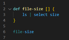 Wrong coloring of "file-size" · Issue #53 · nushell/vscode-nushell-lang · GitHub
