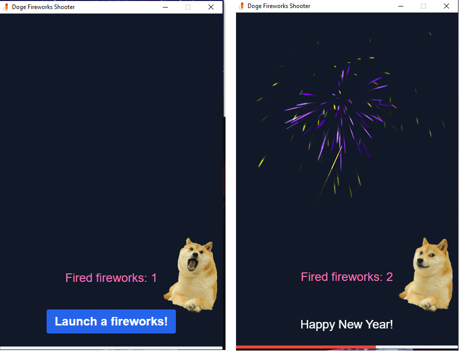 GitHub - kczmrz/doge-fireworks-shooter: No sense nextron project.... (NextJS, typescript, electron)