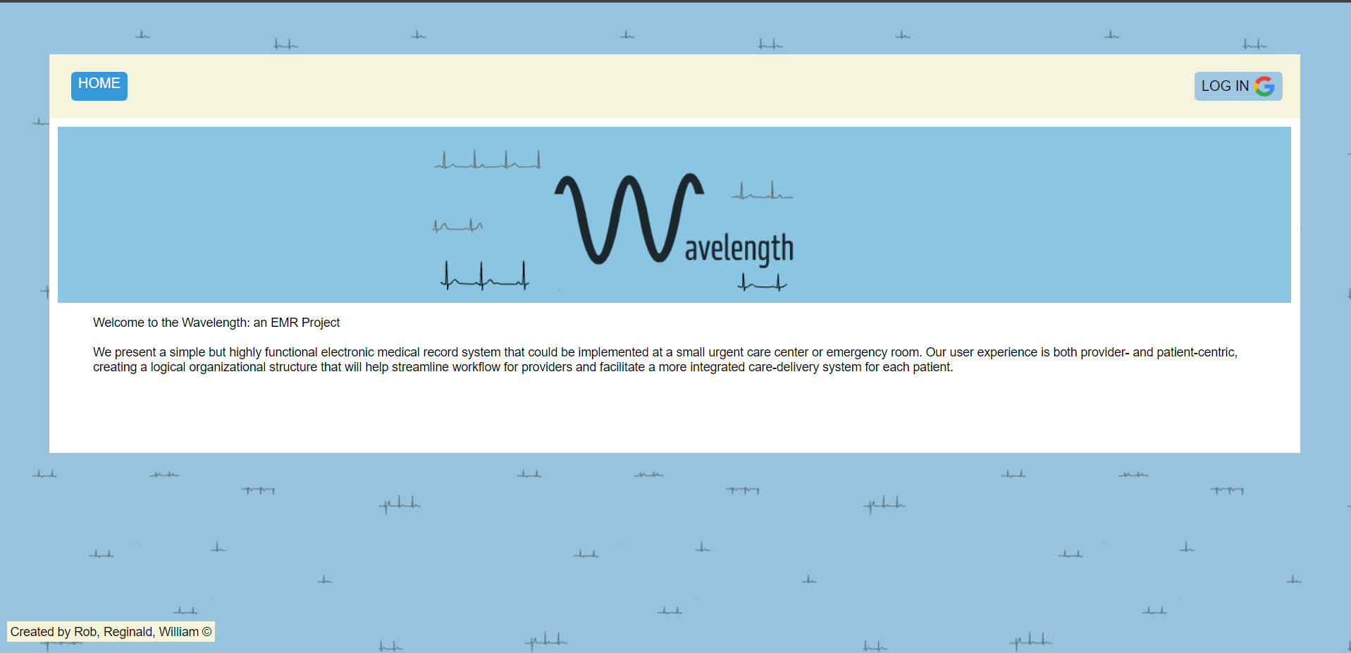 GitHub - william-hu-codes/electronic-medical-record: SEIR Project 2