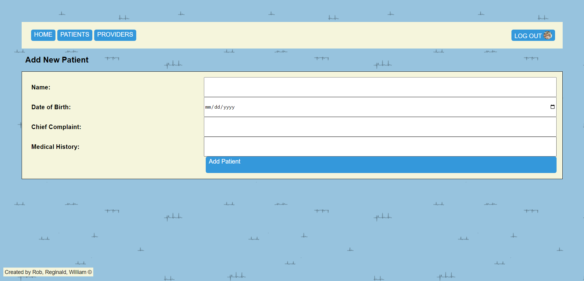 GitHub - william-hu-codes/electronic-medical-record: SEIR Project 2