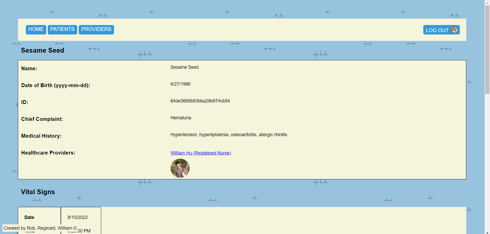 GitHub - william-hu-codes/electronic-medical-record: SEIR Project 2