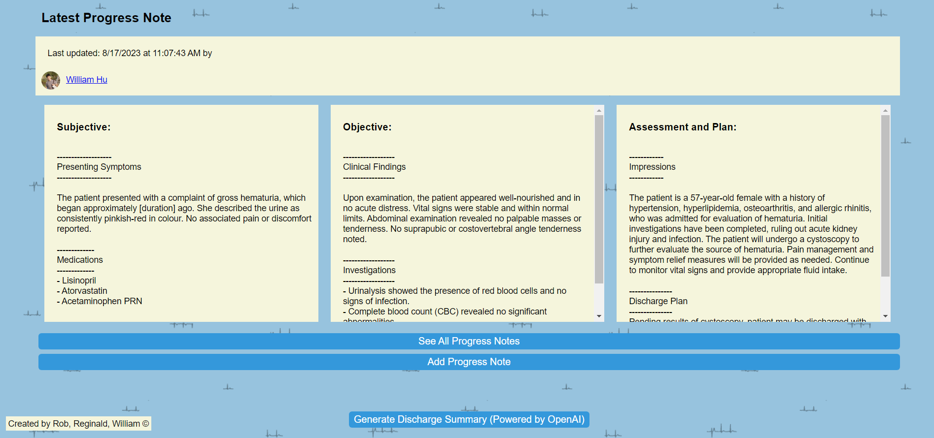 GitHub - william-hu-codes/electronic-medical-record: SEIR Project 2