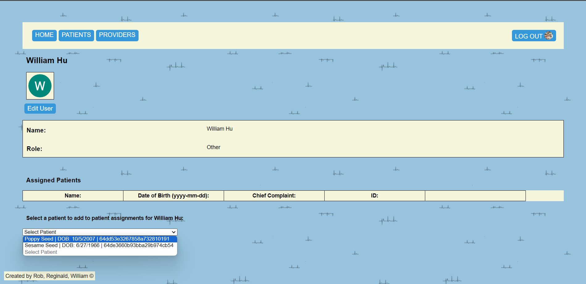 GitHub - william-hu-codes/electronic-medical-record: SEIR Project 2