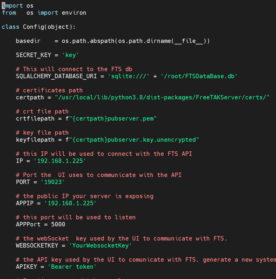 FTS 1.5 Failing to create Data Packages with the correct IP address · Issue #109 · FreeTAKTeam ...