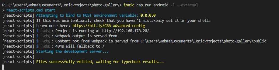 ionic serve script doesn't work on PC but npm run start works · Issue ...