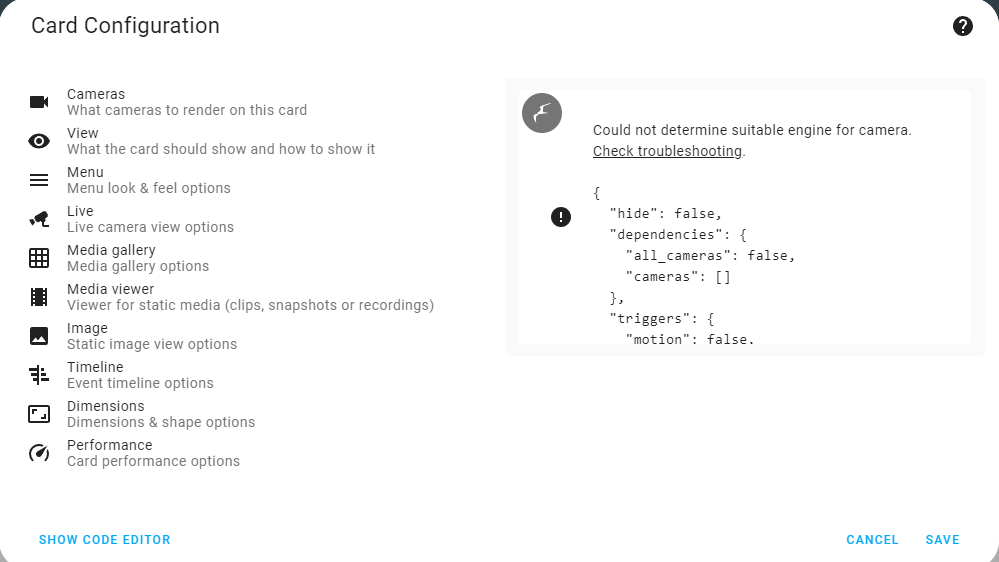 Camera Support · Issue 6527 · Blakeblackshearfrigate · Github 