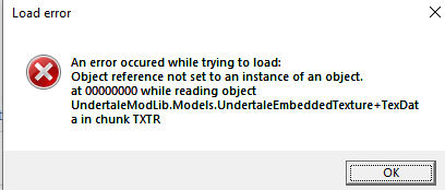 another error during loading data · Issue #750 · UnderminersTeam/UndertaleModTool · GitHub