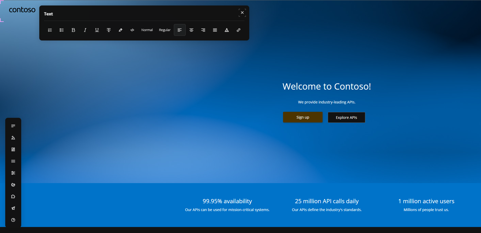 Not Able To Edit Text On Home Page And Other Pages In Developer Portal not-able-to-edit-text-on-home-page-and-other-pages-in-developer-portal
