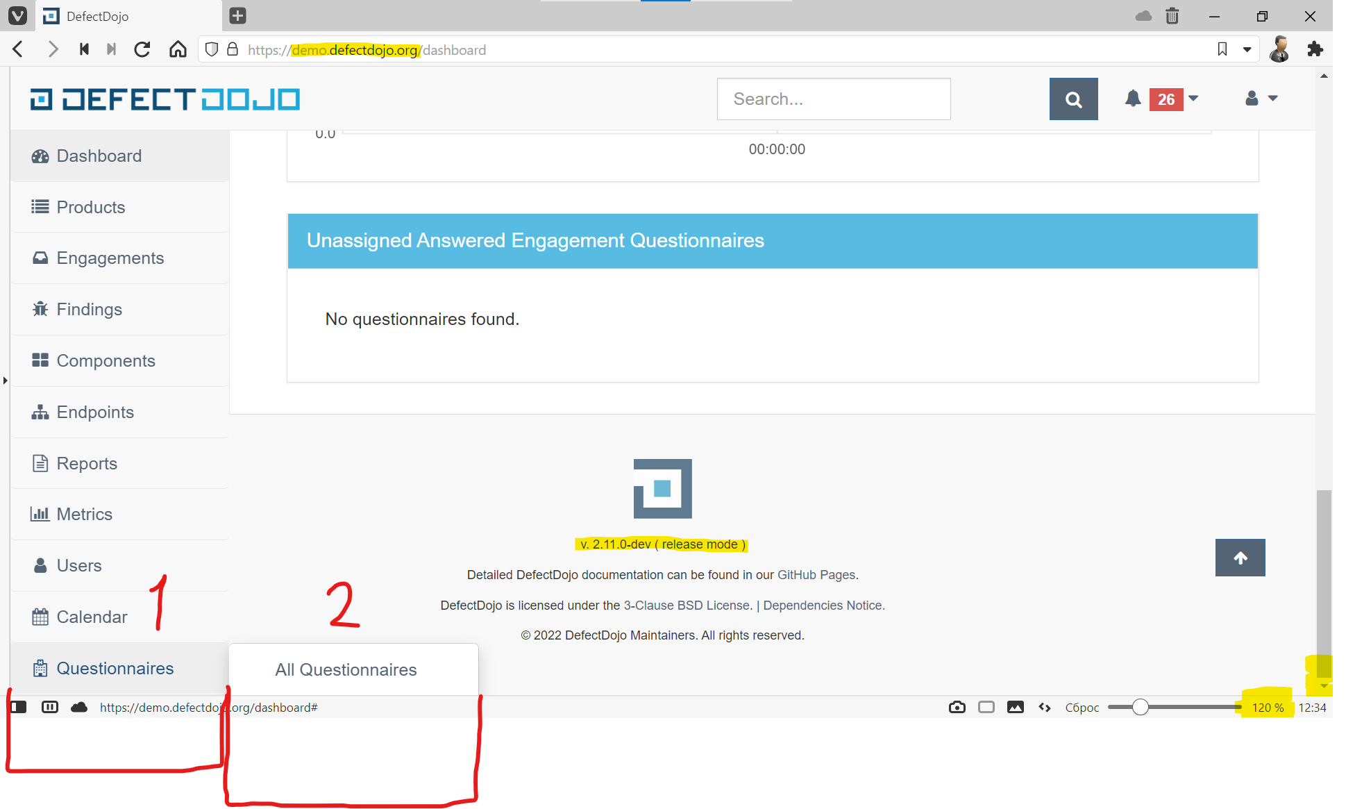 UI on small screens: the side menu is clipped · Issue #6405 · DefectDojo/django-DefectDojo · GitHub