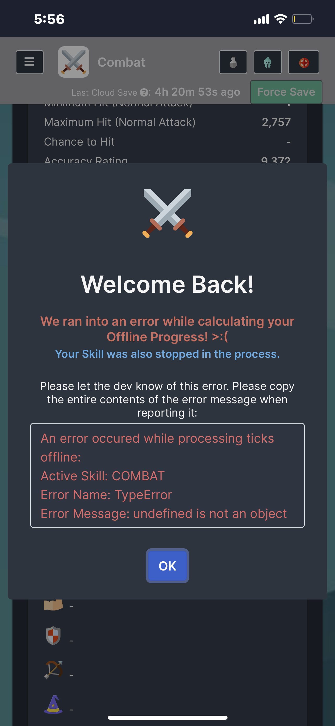 [Bug]: · Issue #1920 · MelvorIdle/melvoridle.github.io · GitHub