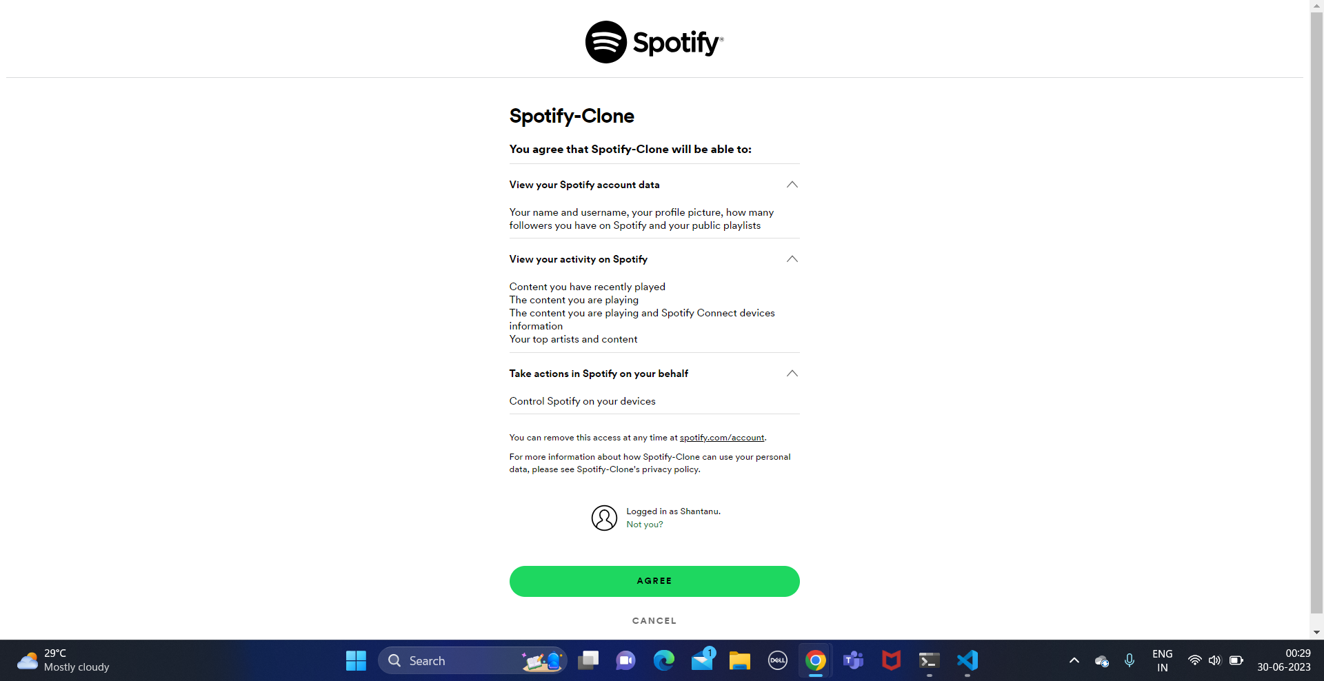 GitHub - Shantanu1605/Spotify-clone: Spotify- clone app build using React.