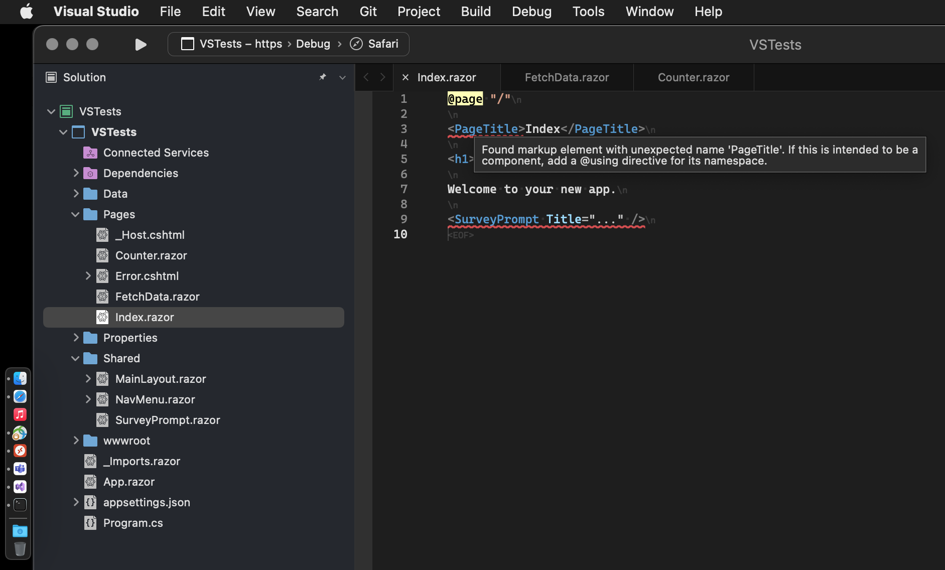 VS Mac error 'markup element with unexpected name' on every project opening · Issue #8696 ...