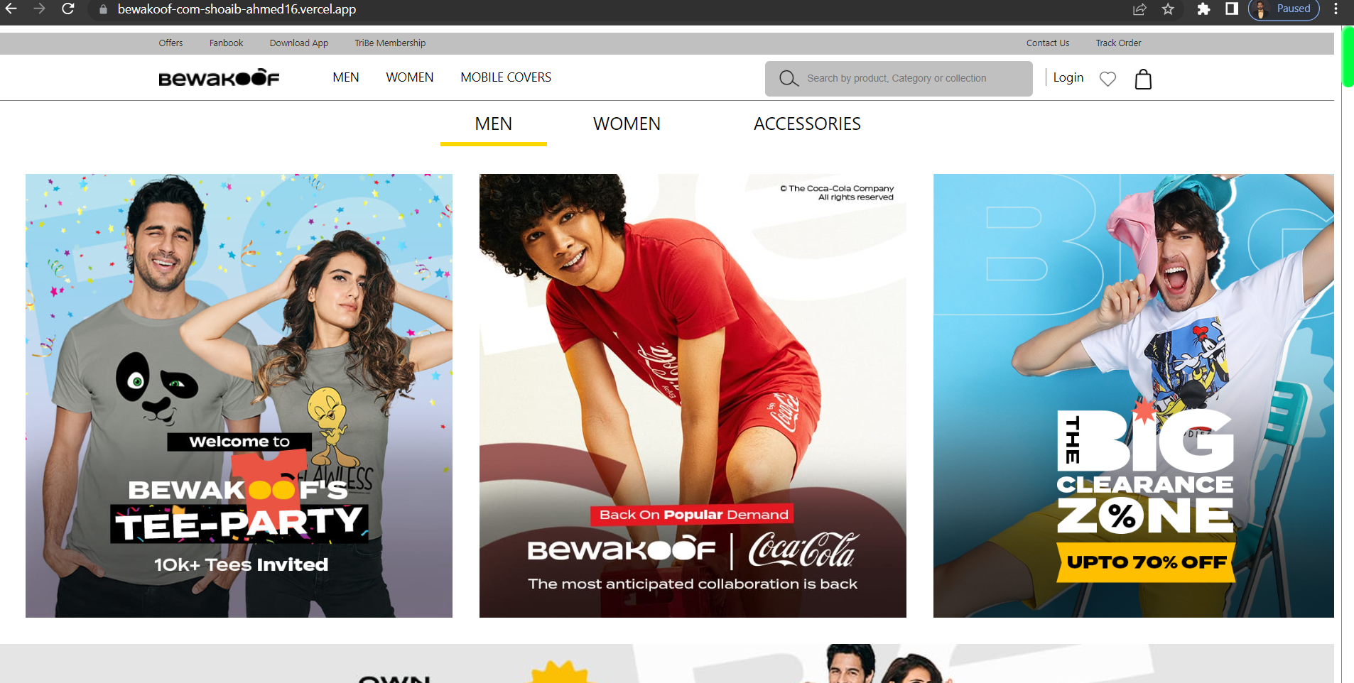 GitHub - shoaib-ahmed16/Bewakoof-Frontend: Bewakoof is a lifestyle ...