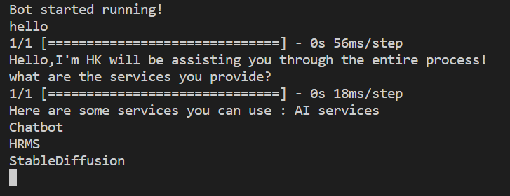 Github Hk669chatbot The Chatbot Is A Rule Based System That Classifies User Intents Using A