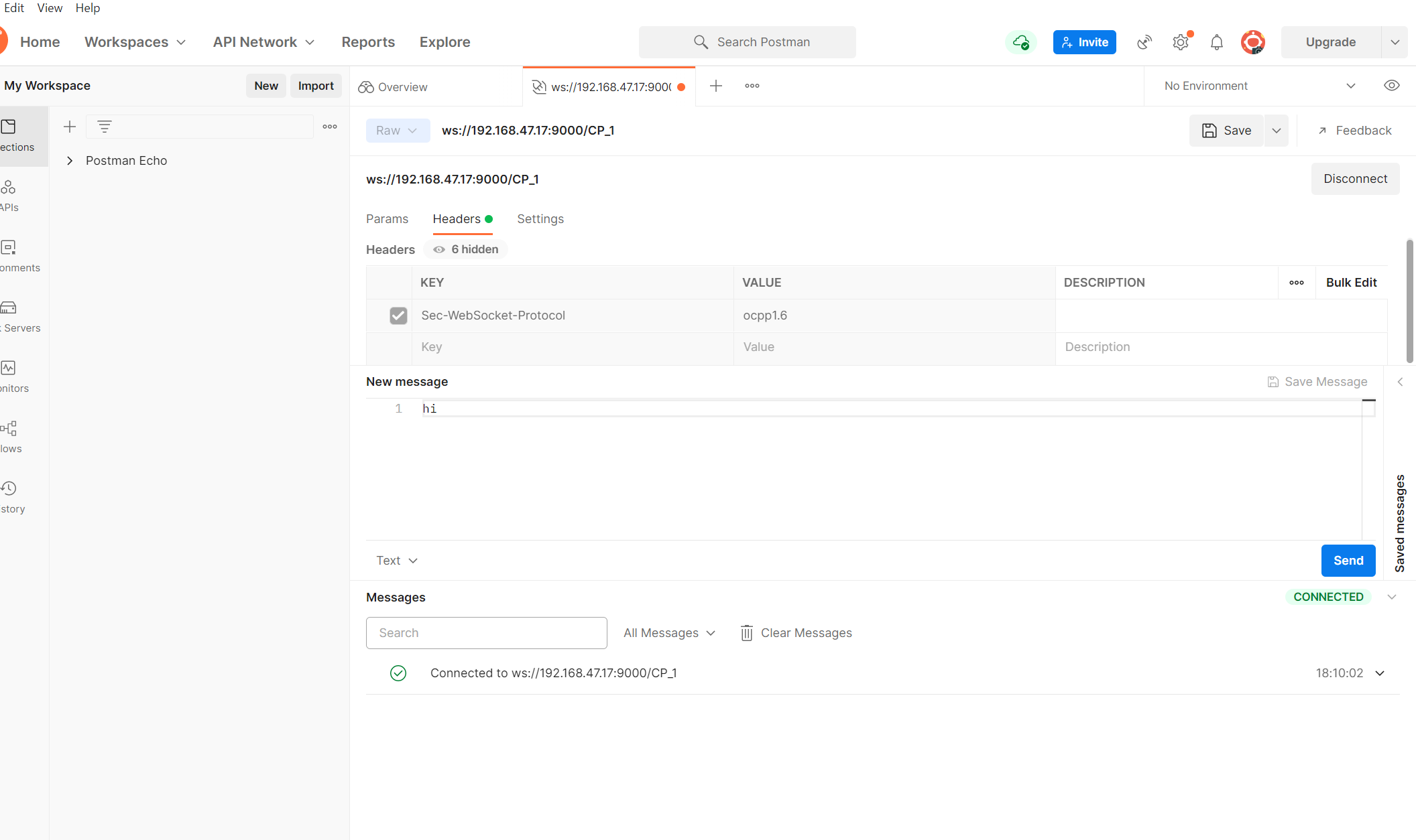 Websocket Subprotocol Supporting Error In Response · Issue 9997 · Postmanlabs Postman App